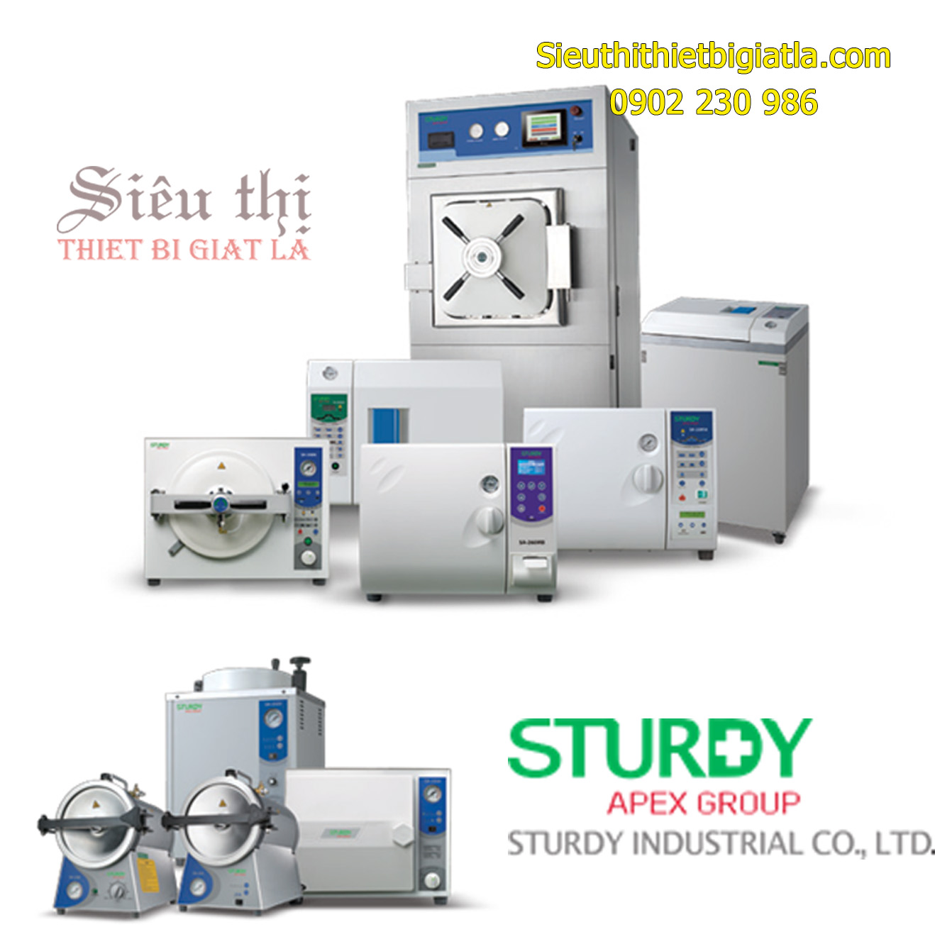 Thiết Bị Nồi Hấp Tiệt Trùng STURDY